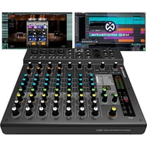 Harbinger LX12 Soundboard Console System, 12-Channel Analog Mixer with ...