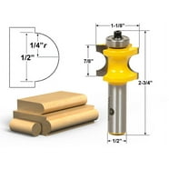 Round Over Rail & Stile with Cove Panel Raiser 3 Bit Router Bit Set ...