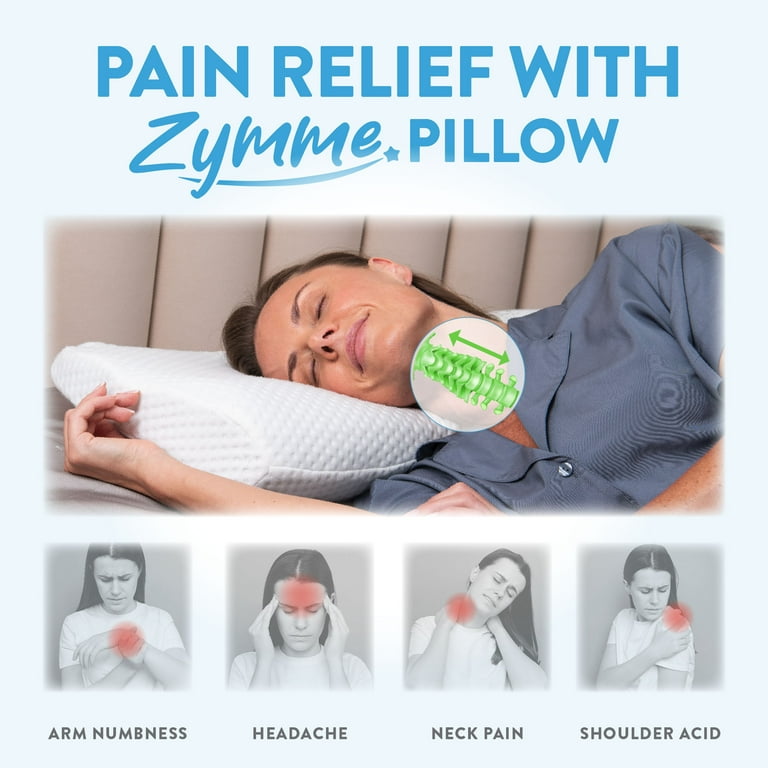 Zymme Cervical Pillow | Great front, back and side sleeper Zymme Cervical Pillow | Great front, back and side sleeper