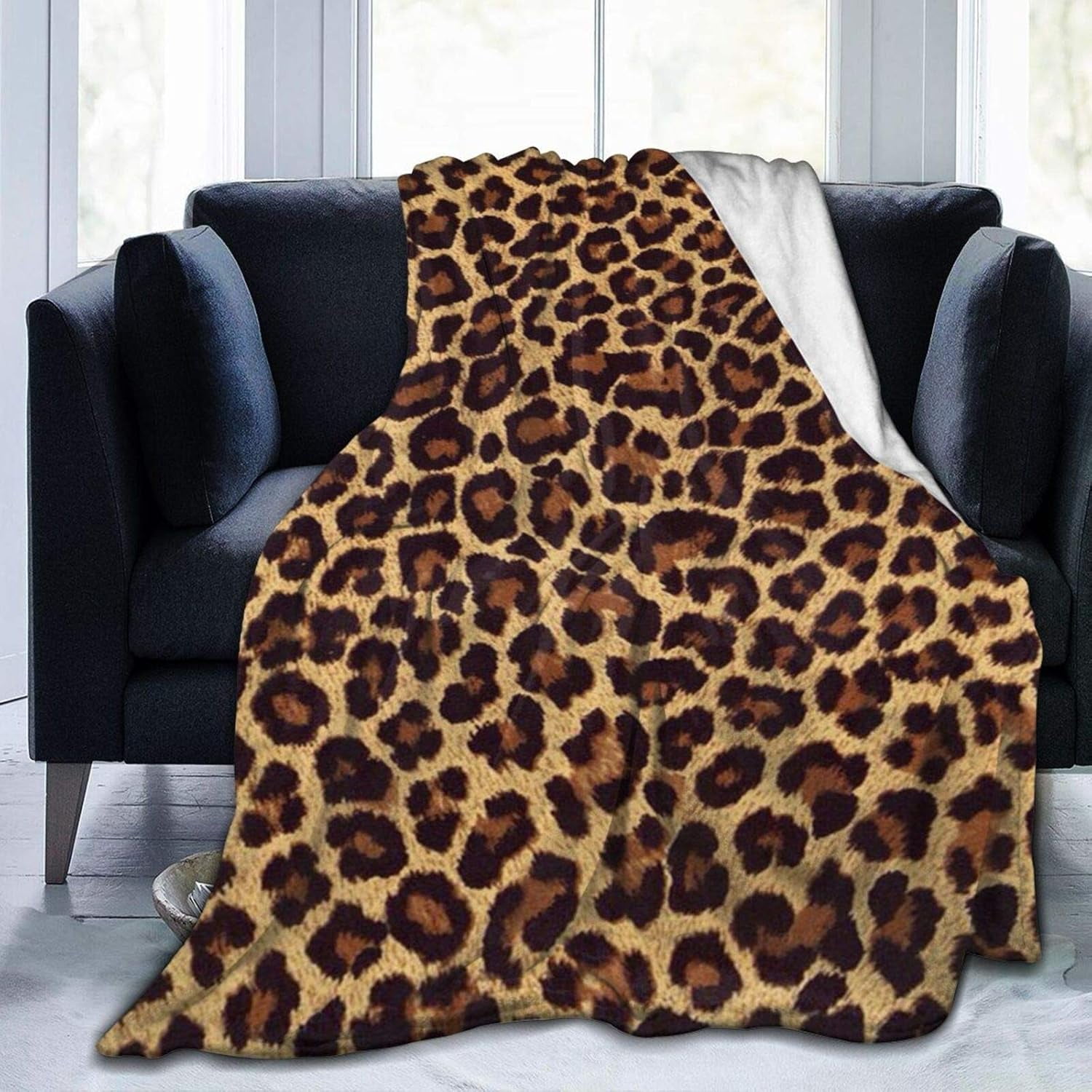 Click here for Stfgdruh Premium Weighted Cheetah Print Flannel Fl... prices