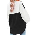 Aellinatey Shackets for Women Button Down Long Sleeve Shirts Plus Size ...