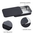 8PCS 2 Colors Tinplate Slide Cover Box Box Rectangle Black White 9.3x6 ...