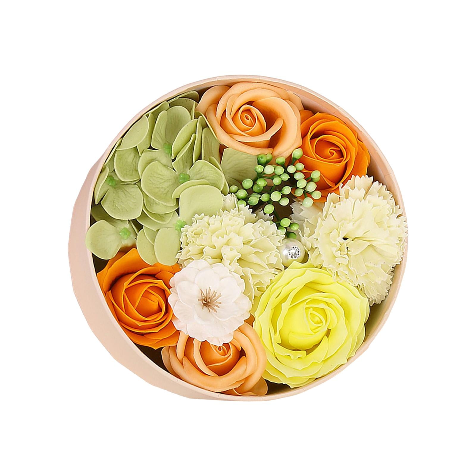Soap Rose Flower Box Soap Flower Realistic Artificial Rose Flowers in ...