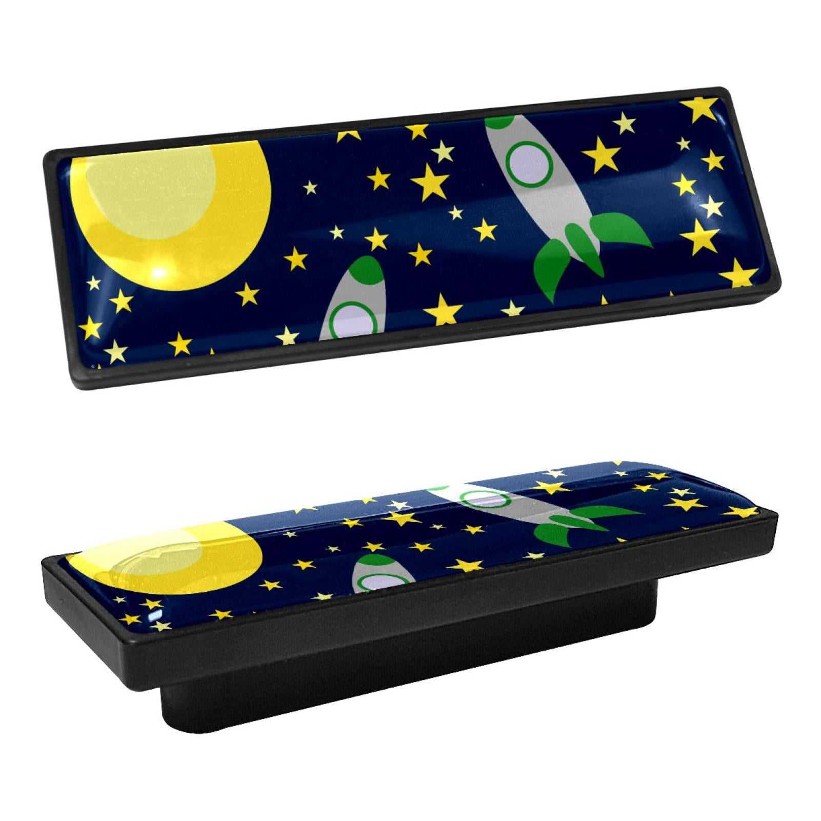 4 Pcs Rectangle Cabinet Handle Cupboard Knob Drawer Pulls Handle Planet ...