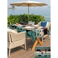 Chicken Cow Pig Rectangle Outdoor Tablecloth with Umbrella Hole ...