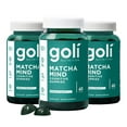 Goli Matcha Mind Gummies - 180 Count - Green Tea Leaves Powder with ...