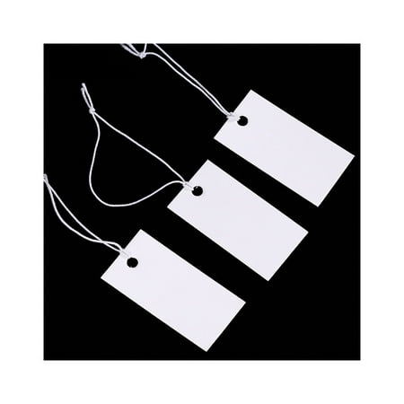 Destyer 90 Pieces Marking Tags Display Label with Elastic String ...