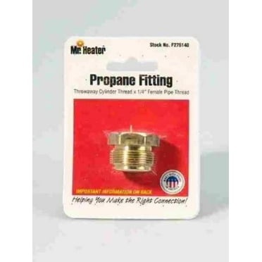 Mr. Heater 7/8 in. D Brass Female P.O.L. x Male Plug Propane Cylinder ...
