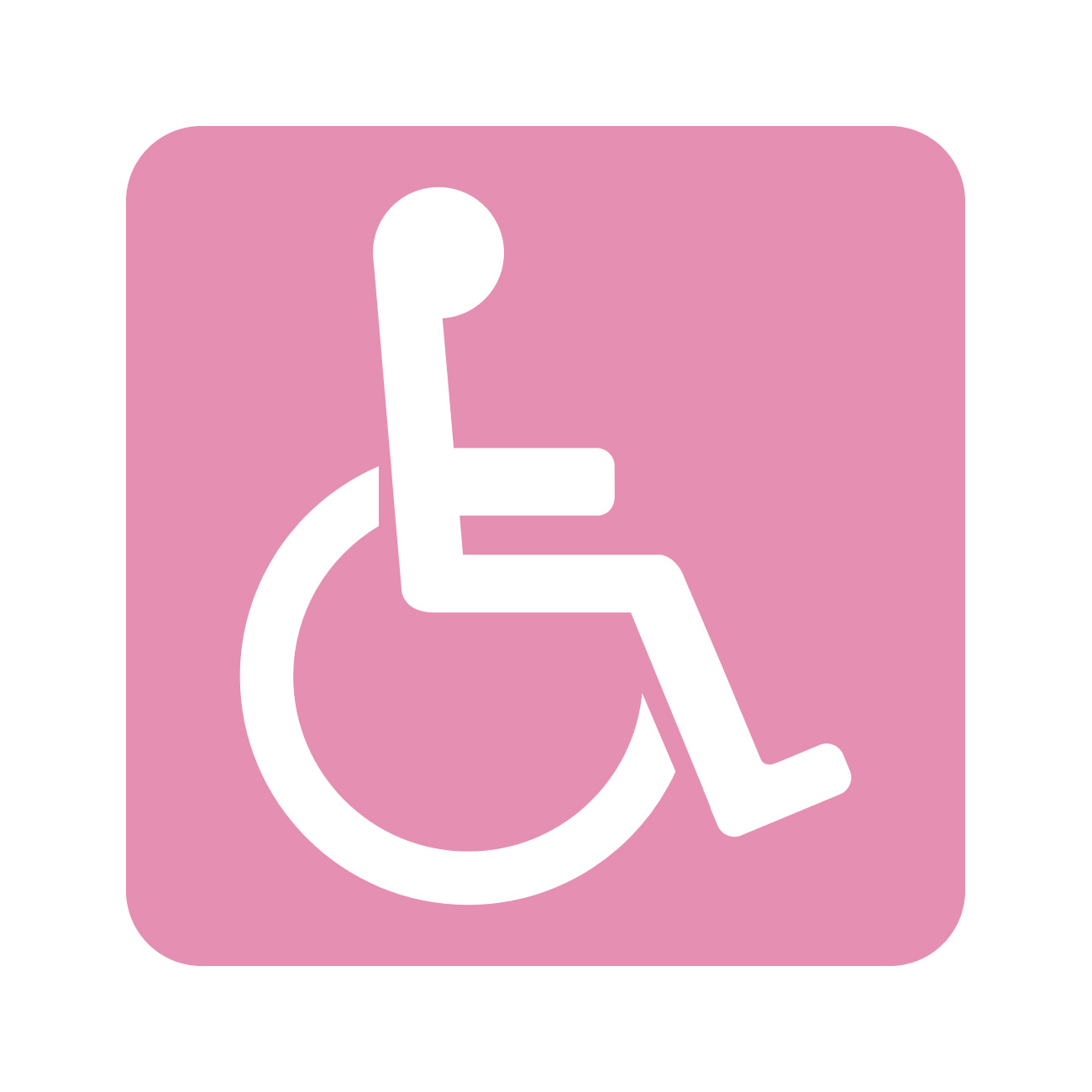 Handicap Sticker Decal Die Cut - Self Adhesive Vinyl - Weatherproof ...