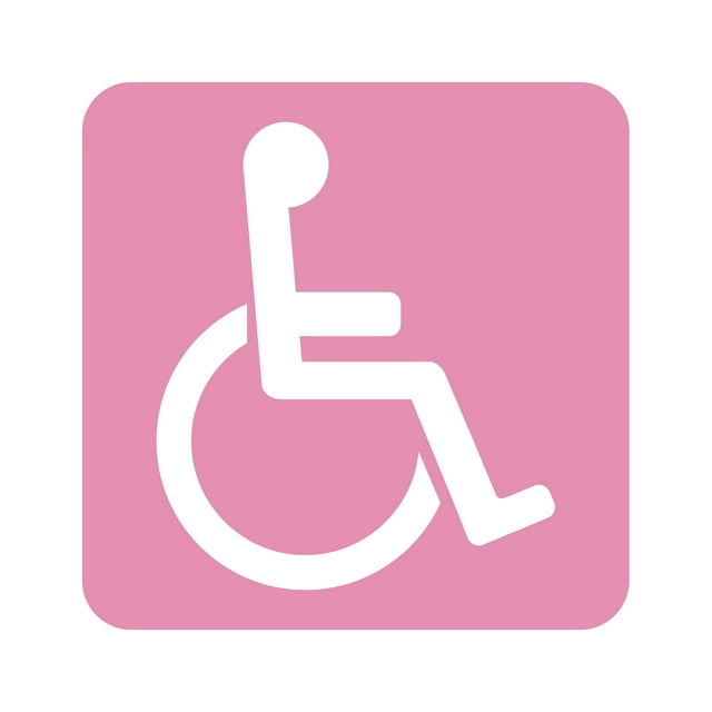 Handicap Sticker Decal Die Cut - Self Adhesive Vinyl - Weatherproof ...