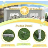 ROTHANIA Party Tent, 10x30 Outdoor Wedding Party Canopy Tent for ...