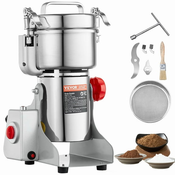 Electric Grain Grinder Mill Commercial Spice Grinder High-Speed Grain ...