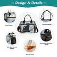 ALAZA Cat on Tree Print Cooler Lunch Bag Insulated Reusable Lunch Tote ...