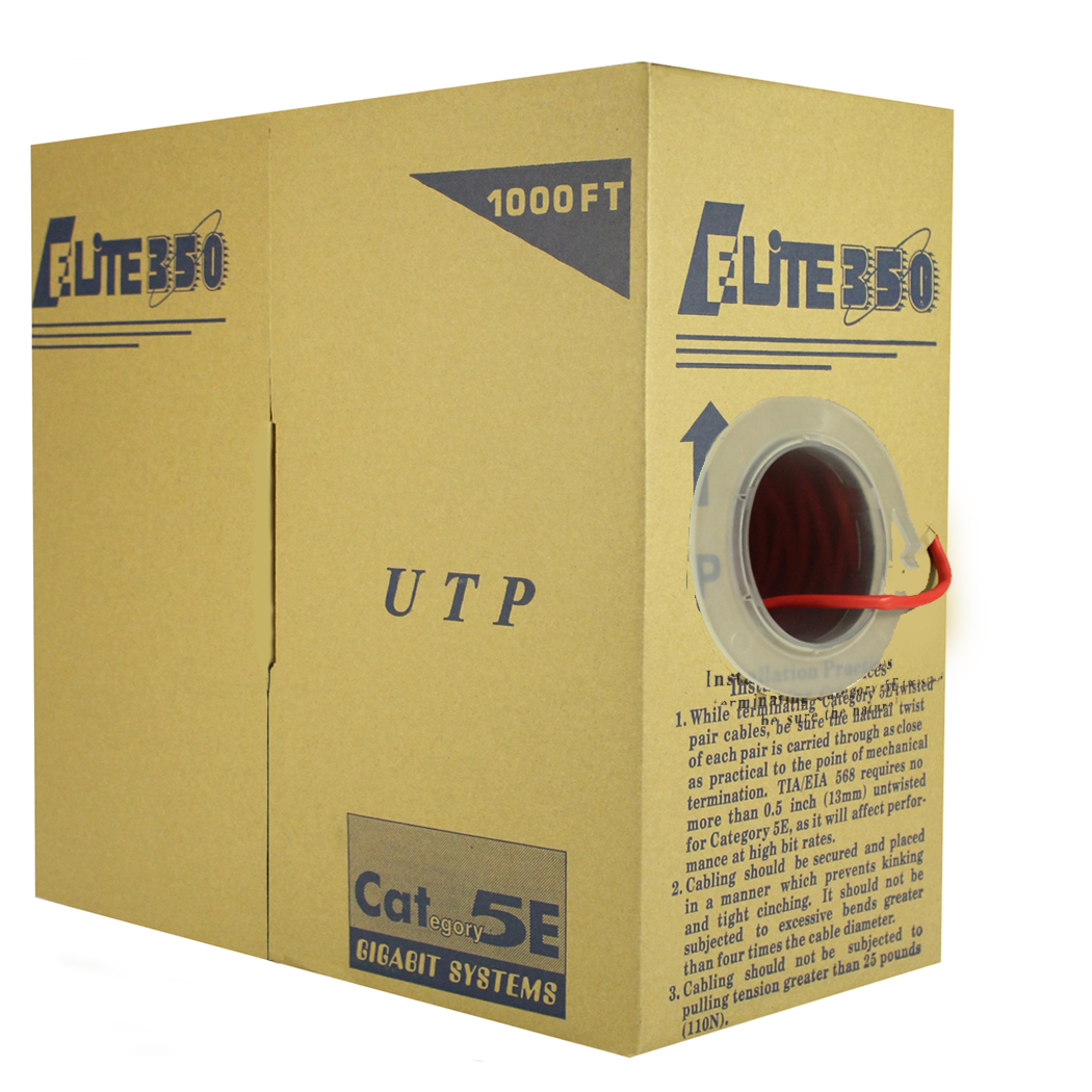 Infinity Cable CAT5E Solid CMR 100% Pure Copper, Bulk Cable 1000ft ...