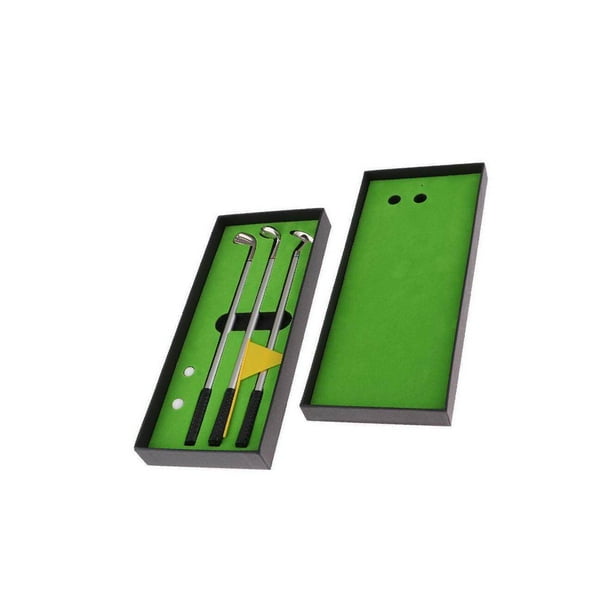 pitrice Golf Pen Set Mini Desktop Golf Game Putting Green Flag ...