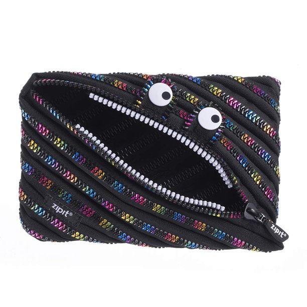 ZIPIT Monster Large Pencil Case for Kids, Cute Pencil Pouch for Boys & Girls, Black - Walmart.com