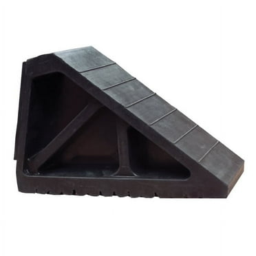 MaxxHaul 80681 Solid Rubber Heavy Duty Wheel Chock with Eyebolt, 2 Pack ...