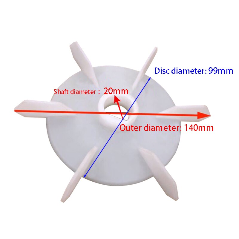 Single-phase motor plastic fan blade Air pump fan motor plastic fan ...