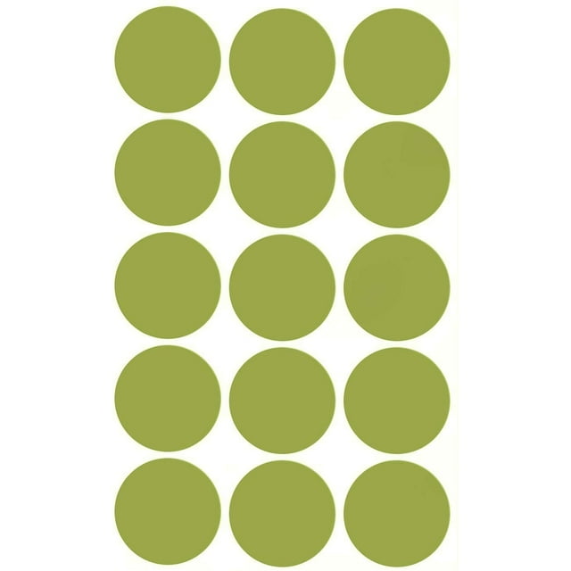 Royal Green Color Code Write On Labels 1.25 inch Dot Stickers for ...