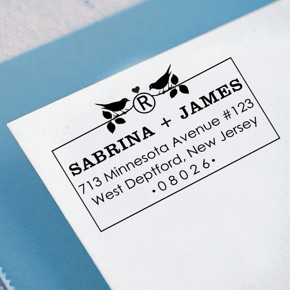 Personalized Custom Wedding Stamp Self Inking Return Address Rubber ...