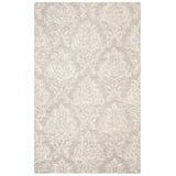 SAFAVIEH Glamour Tiana Damask Area Rug, Grey/Ivory, 5' x 8' - Walmart.com
