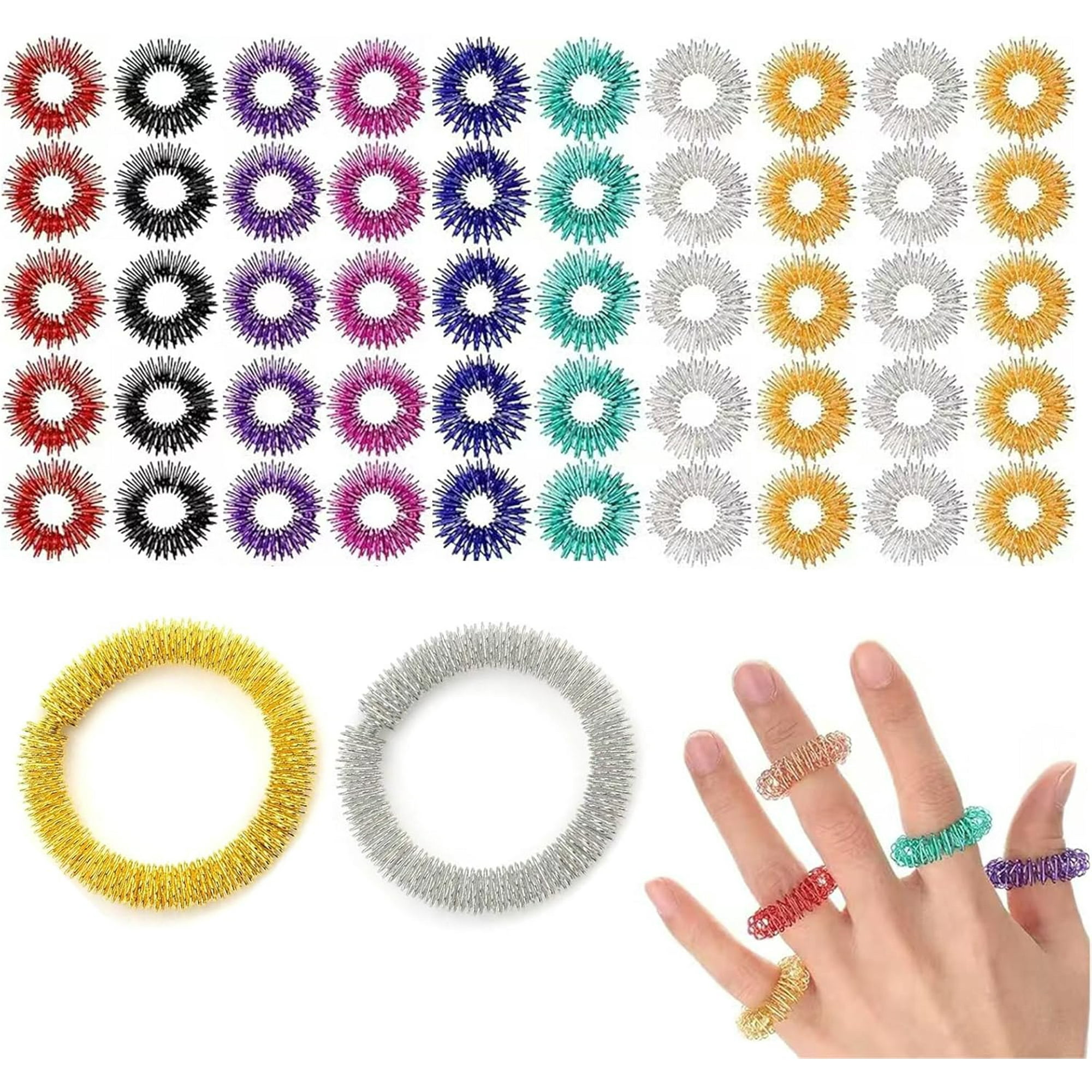 Click here for Salafire Acupressure Rings Spiky Sensory Finger Ri... prices