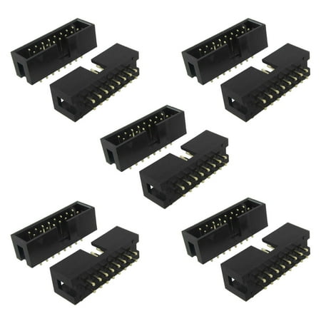 2.54mm Pitch 2x8 Pin Dual Row Straight IDC Pin Headers 10 Pcs | Walmart ...