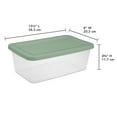 Sterilite Set of (10) 6 Quart Storage Boxes Plastic, Green Sage - Walmart.com