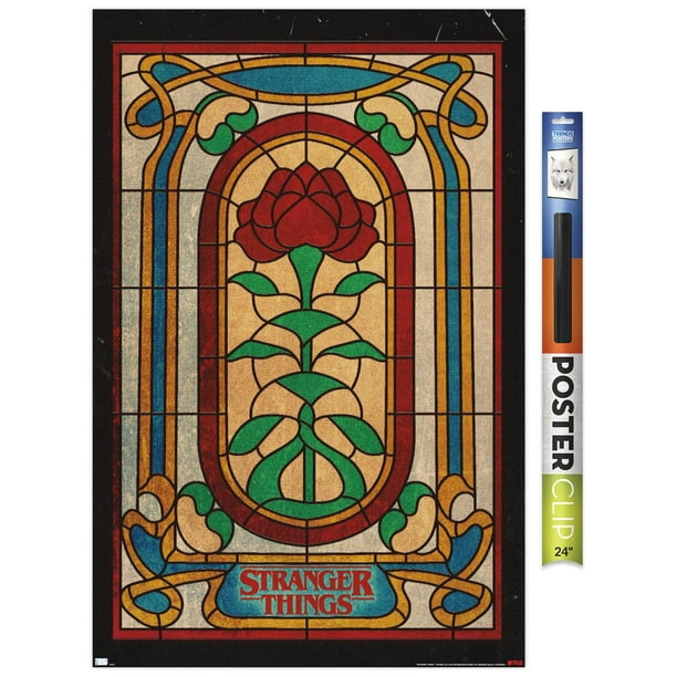 Netflix Stranger Things: Season 4 - Stained Glass Wall Poster, 22.375 ...