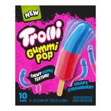 Trolli Frozen Gummi Pops Chewy Sour Gummy Candy Frozen Snacks, Grape ...