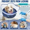 Elevated Inflatable Dog Cone Collar to Stop Licking, Dog Donut Collar ...