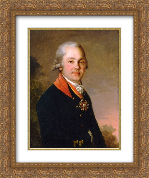 Vladimir Borovikovsky 2x Matted 20x24 Gold Ornate Framed Art Print ...