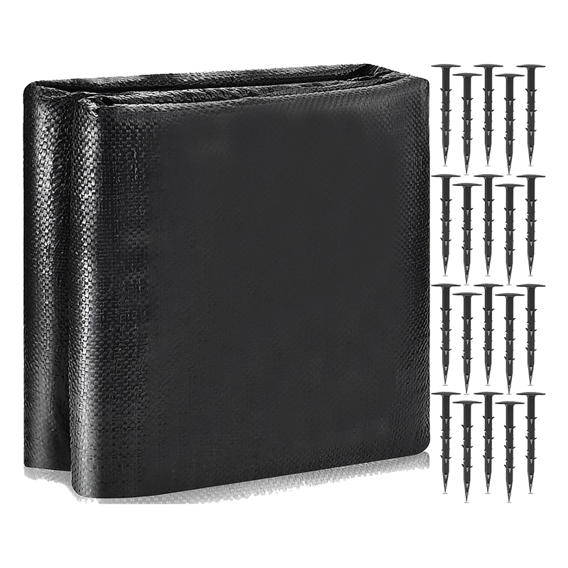 Garden Weed Barrier Landscape Fabric, Heavy Duty Weed Block Gardening ...