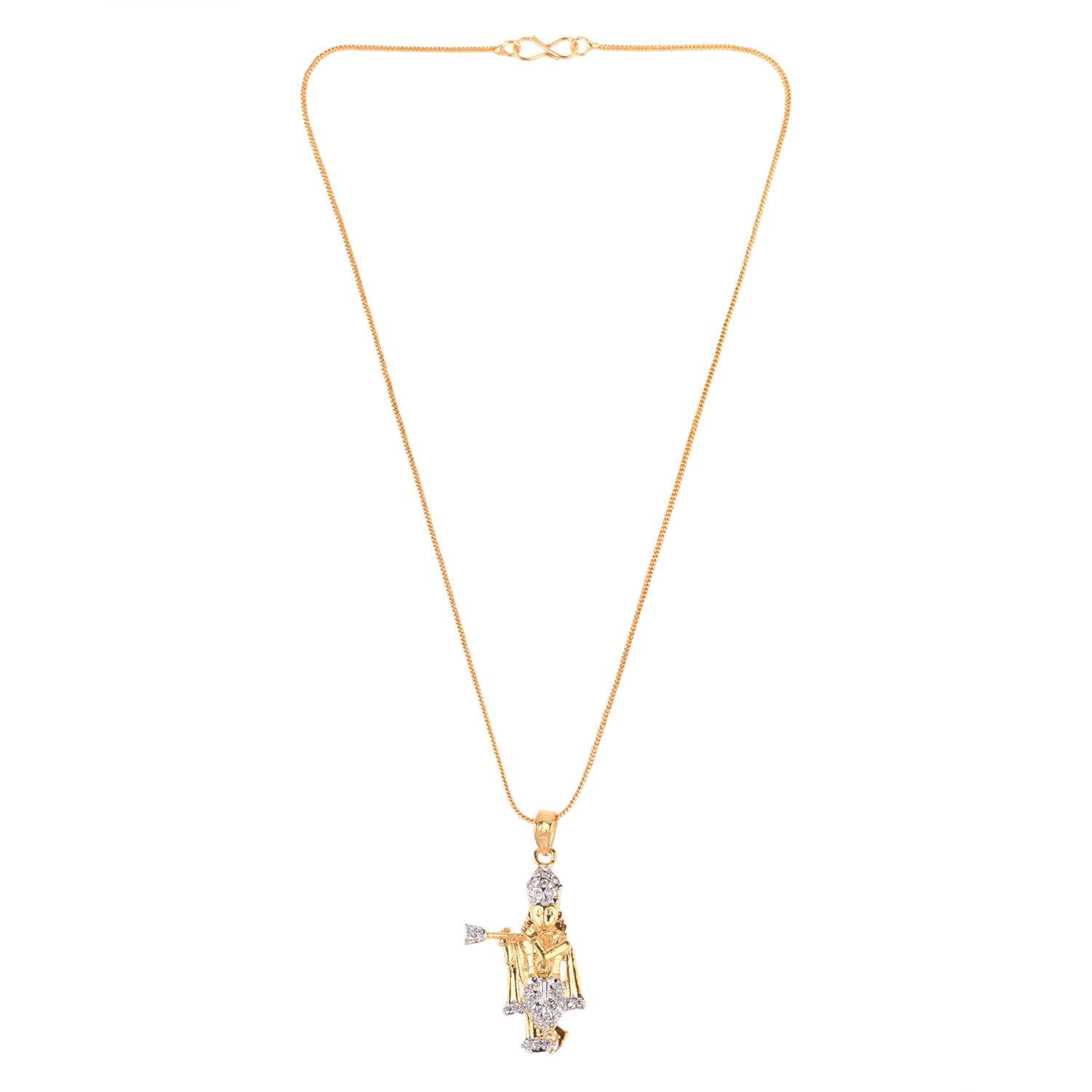 Efulgenz Pendant Chain Necklace India Hindu God Lord Krishna Spiritual ...