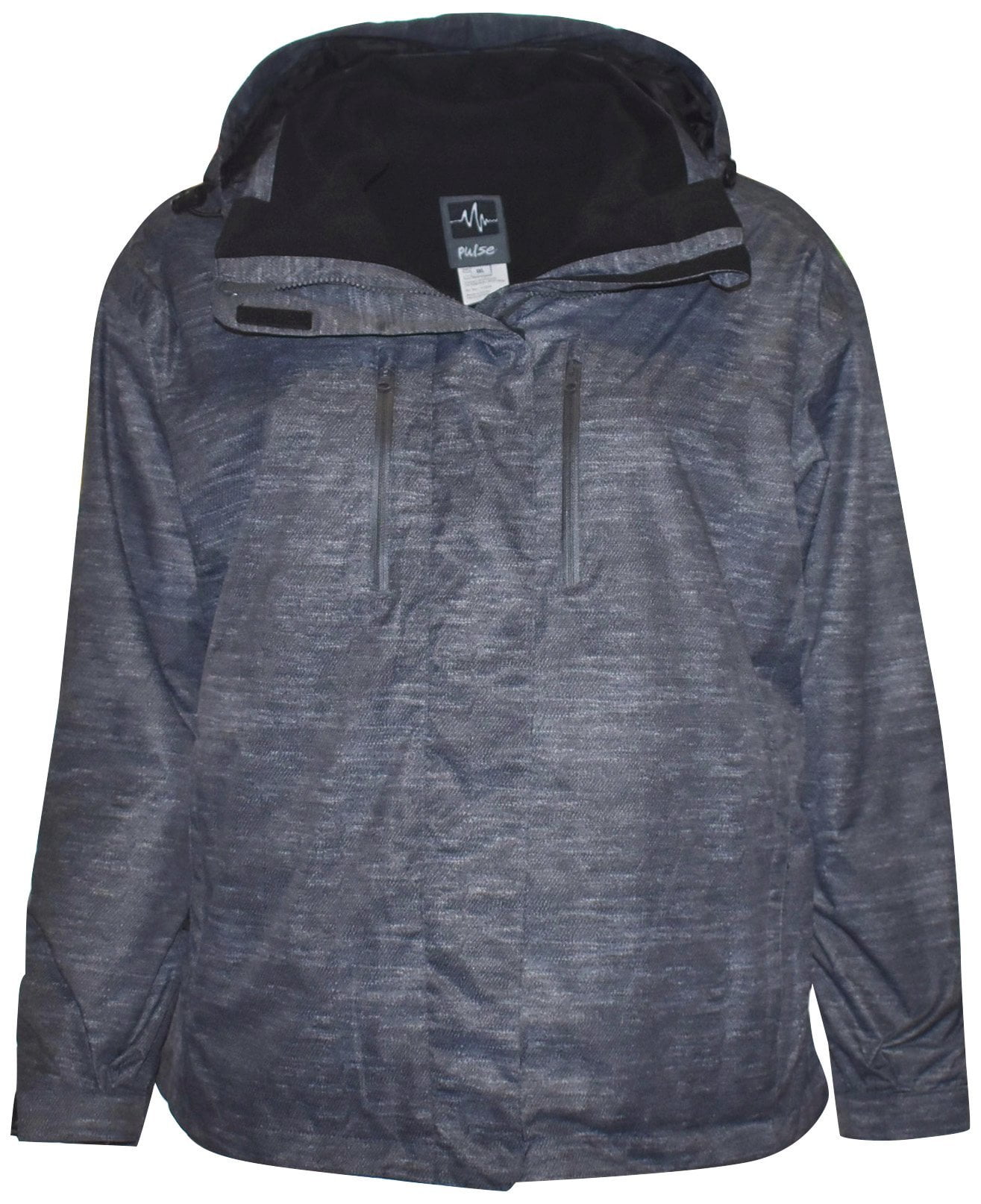 Pulse Women's Plus Extended Size 3in1 Boundary Snow Ski Jacket Coat 1X ...