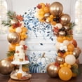 Blue Pumpkin Arch Backdrop Cover 5 FT, Thanksgiving Fall Wedding Arch ...