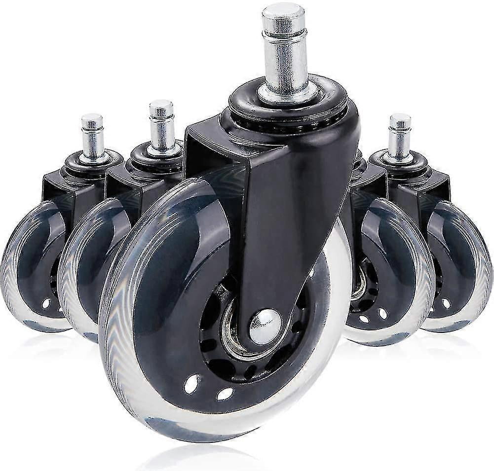 Ch Caster Wheels Set Of 5 Fit Ware Carpet Mat Replacement Rblade Caster ...