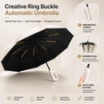 Automatic Folding Umbrella with Loop Buckle, Portable Creative Ring ...