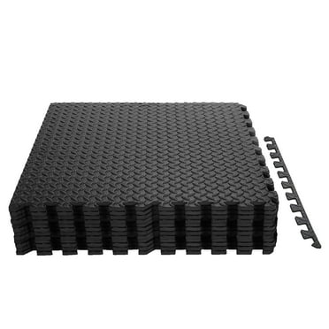 Norsk NSMPRT6BLK Rhino-Tec Sport Floor PVC Tiles, 13.95-Square Feet ...