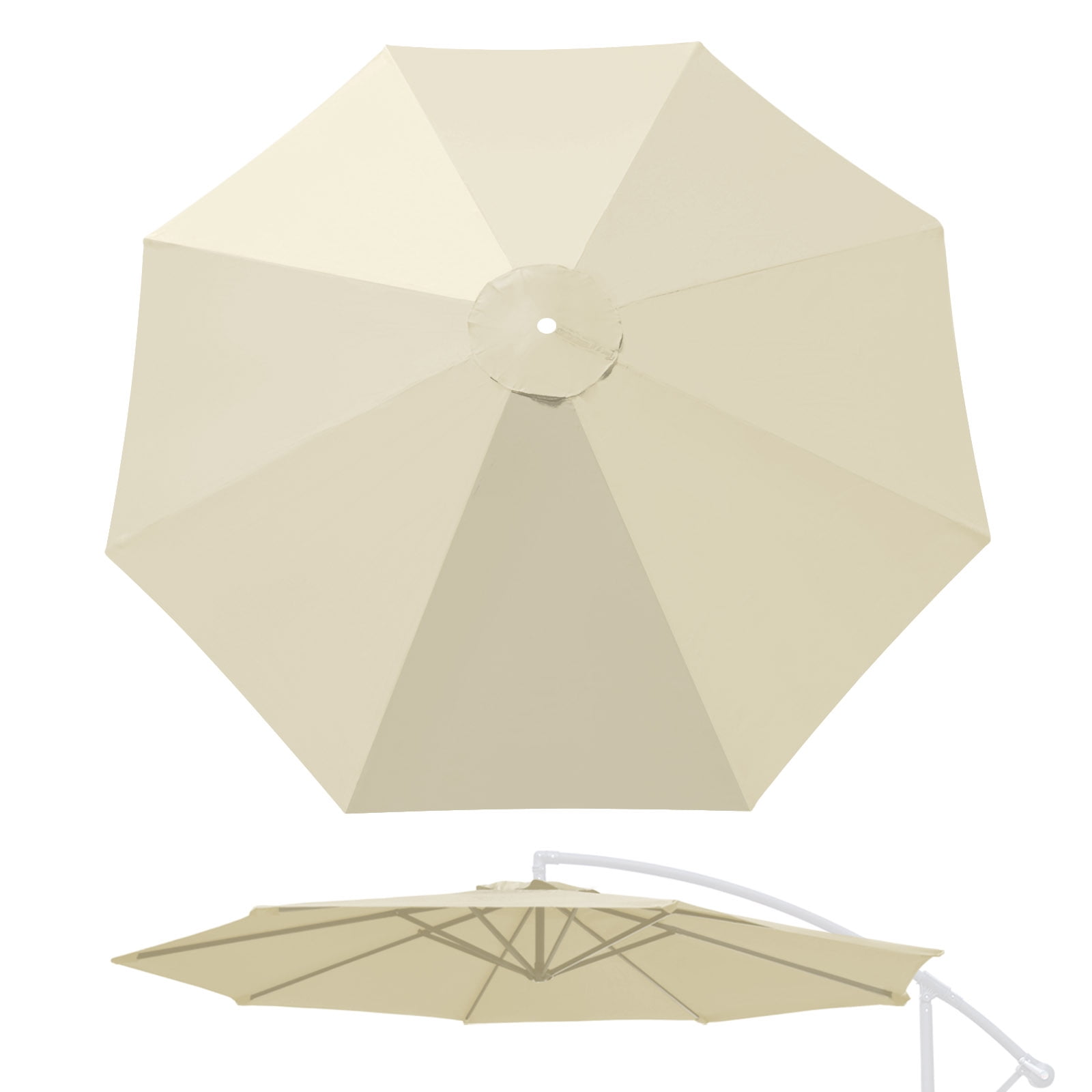 YardGrow 10ft 8 Ribs Umbrella Canopy Replacement, for Cantilever ...