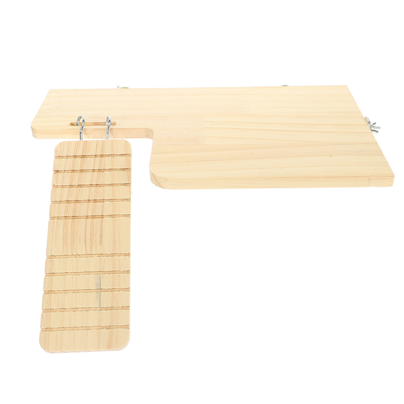 Hamster Platform Ladder Wooden Cage Stand Wood Small Climbing Pet ...