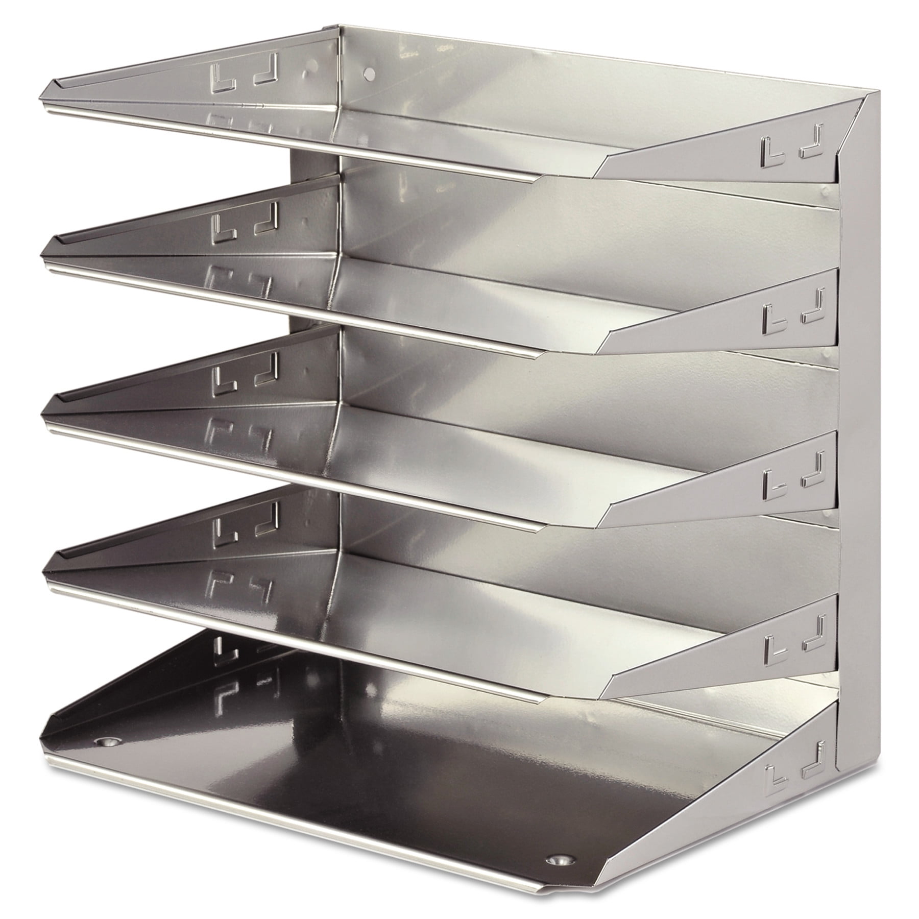 SteelMaster Soho Horizontal Organizer, Letter, Five Tier, Steel, Silver ...