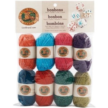 Lion Brand Yarn Bonbons Pastels Mini Yarn Variety Pack Light Acrylic ...