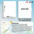 A-SUB Premium Adhesive Glossy Vinyl Sticker Paper for Inkjet & Laser ...