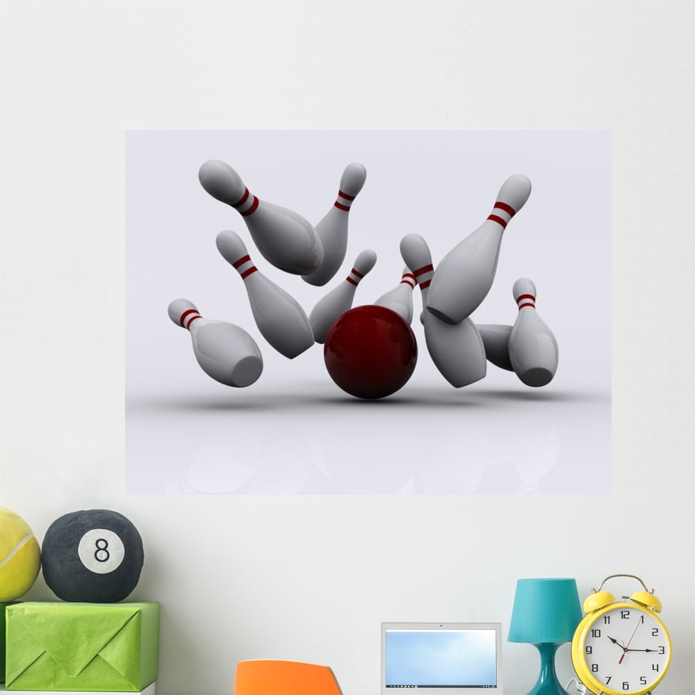 Bowling 1 Wall Mural by Wallmonkeys Peel and Stick Graphic (48 in W x ...