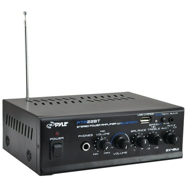 PYLE PCA1 - Compact Stereo Power Amplifier - Mini Audio Power Amp ...