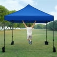 Renwick 10' x 10' Pop-up Blue Square Gazebo with Waterproof - Walmart.com