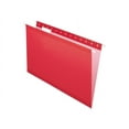 Pendaflex 415315RED Reinforced Hanging File Folders- Kraft- Legal- Red ...