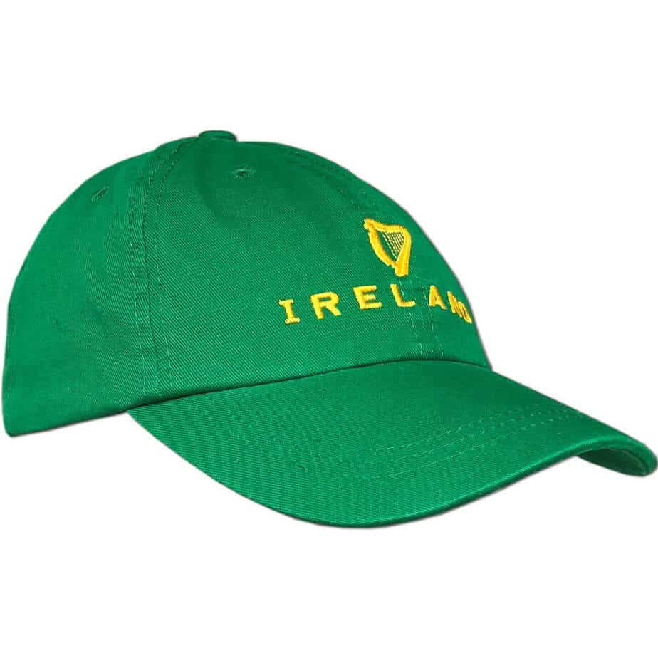 Irish Baseball Cap – Embroidered Harp Logo – Green - Walmart.com