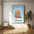 Affixzi Keep Calm Cat Canvas Print: Space Helmet Kitten Wall Art ...